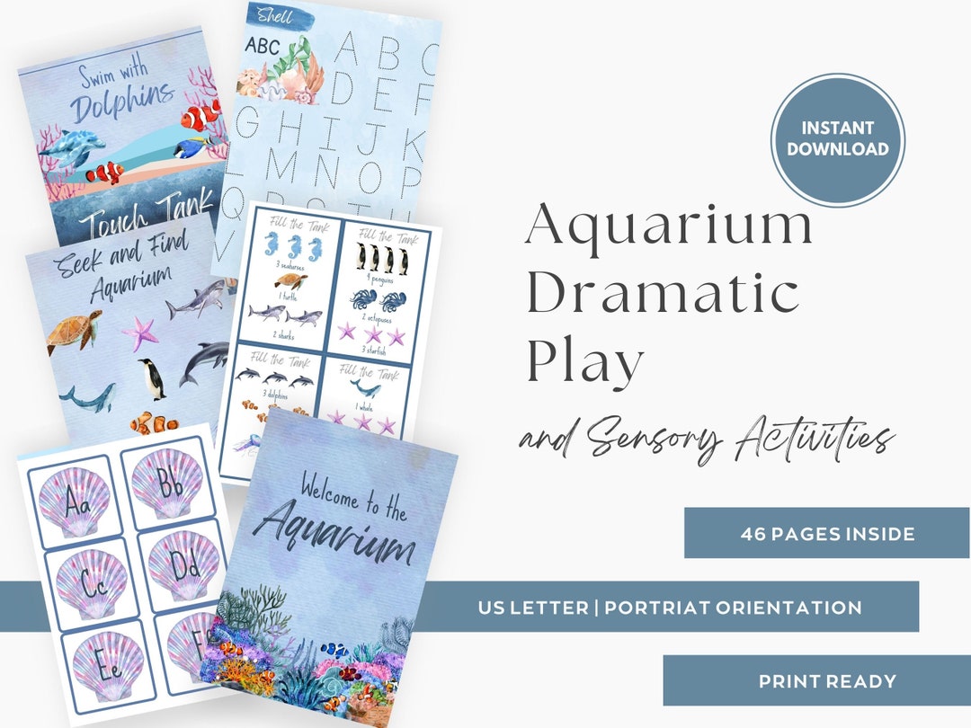 Aquarium Dramatic Play Center, Preschool Pretend Play, Homeschool ...