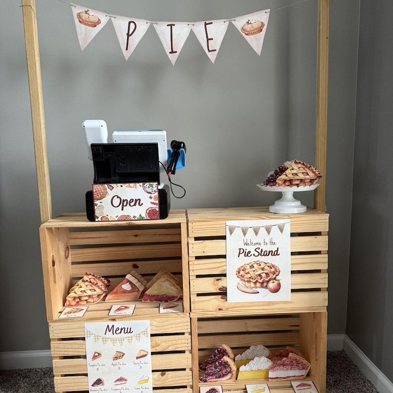 Pie Shop Dramatic Play Printables, Homeschool Pretend Play (digital ...
