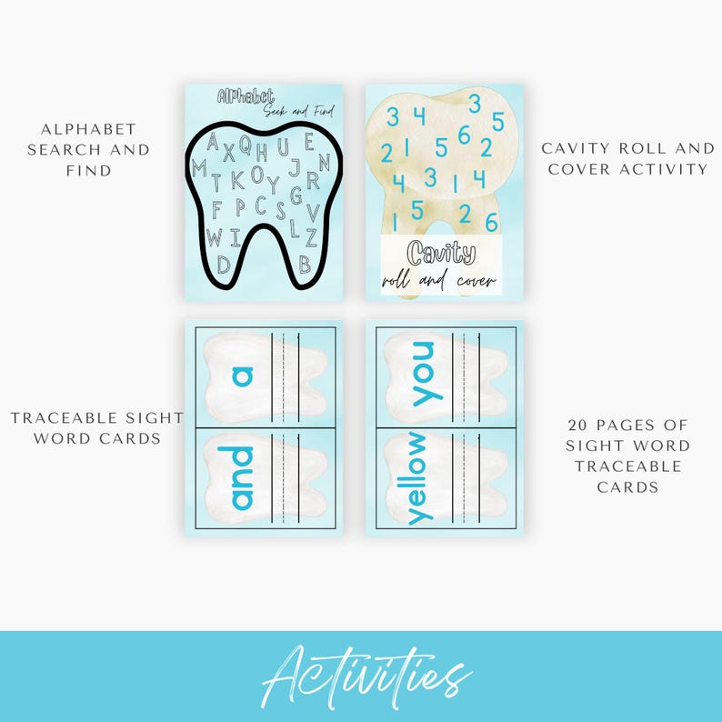 Dentist Office Dramatic Play Printables, Preschool Learning (digital ...