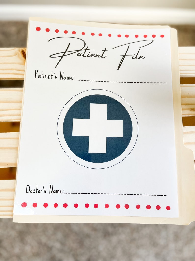 Doctor Dramatic Play Printables Hospital Dramatic Play - Etsy UK