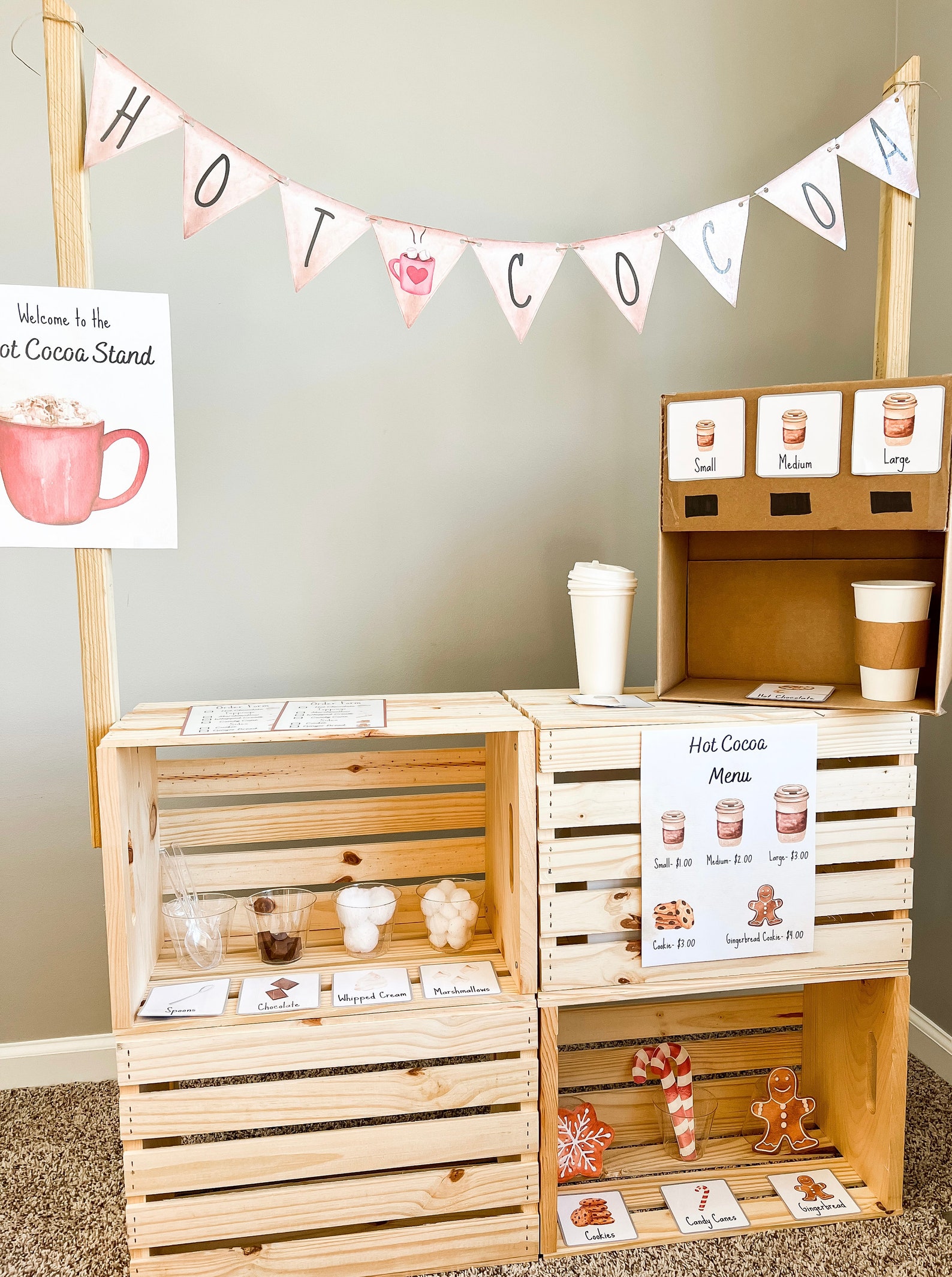 Hot Chocolate Cocoa Stand Dramatic Play Center And Sensory Etsy