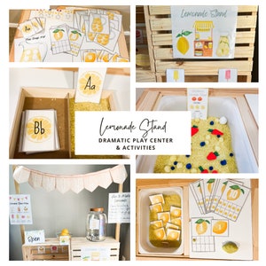 Lemonade Stand Dramatic Play Center and Sensory Activities - Etsy