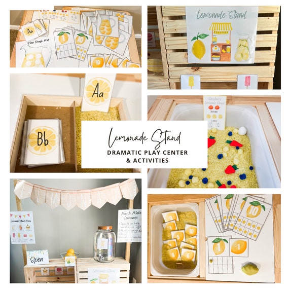 Lemonade Stand Dramatic Play Center and Sensory Activities - Etsy