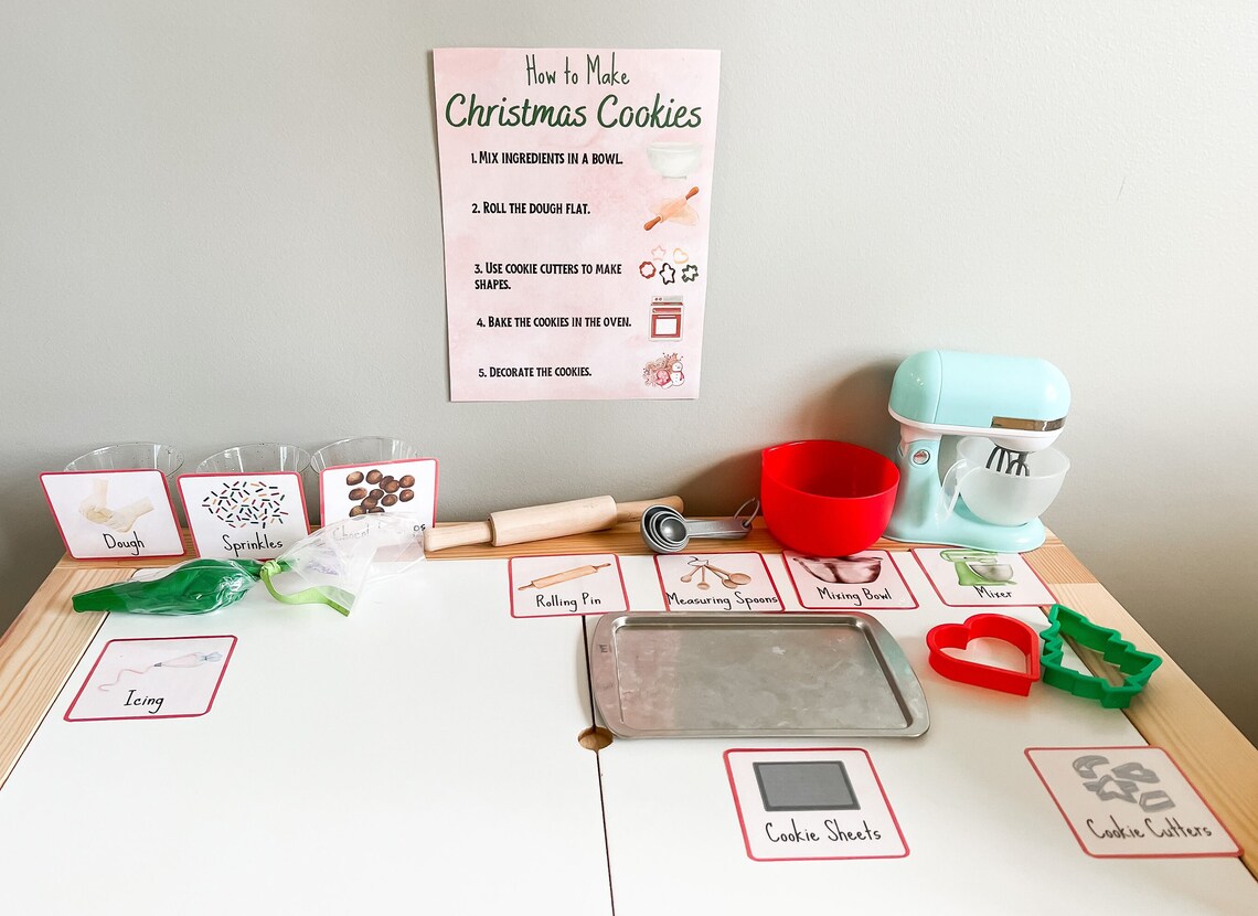 Christmas Bakery Dramatic Play Center and Sensory Activities, DIGITAL ...