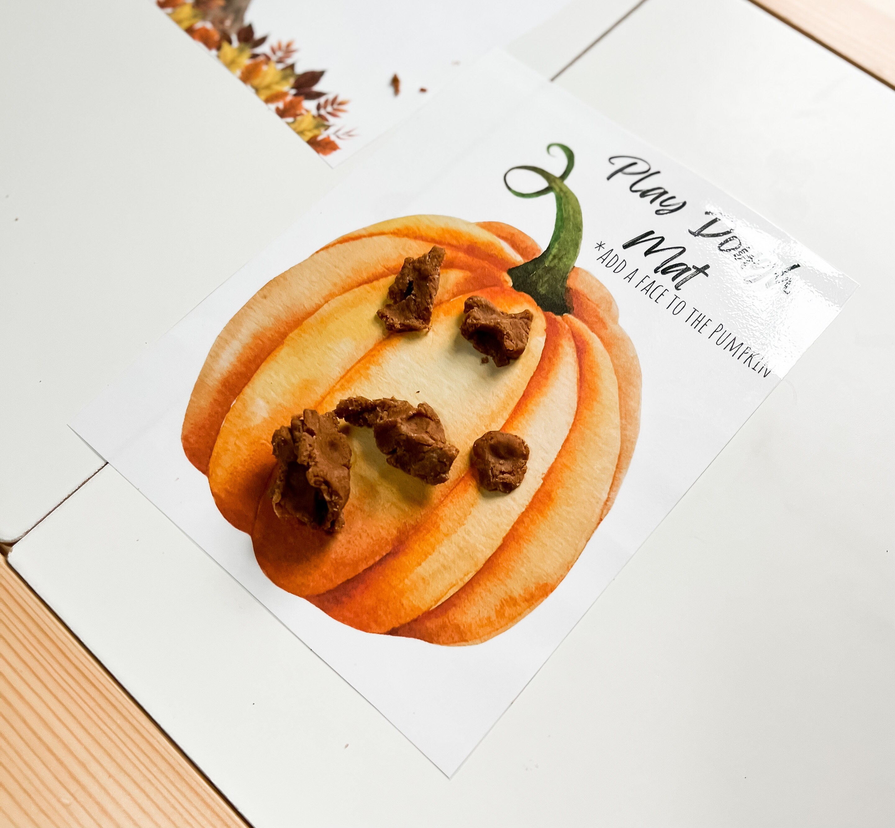 Fall/autumn Play Dough and Activity Mats, Digital Download - Etsy