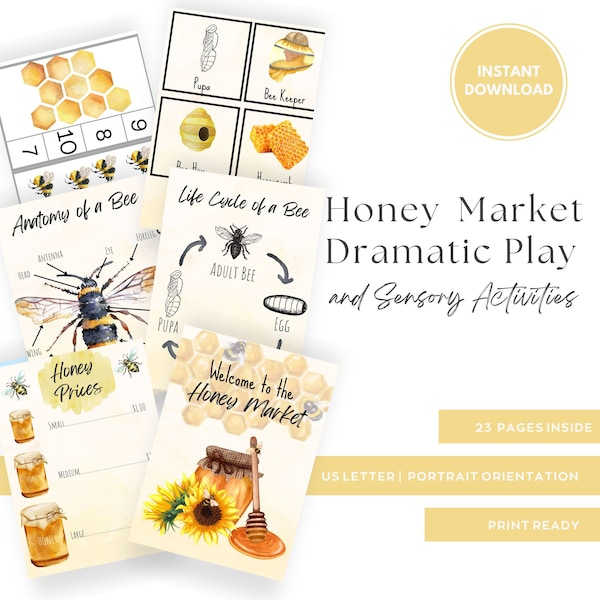 Honey Bee Printables - Etsy