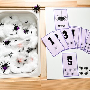 Halloween Themed Sensory Bin Activities ONLY, Recipe Cards and Spider ...