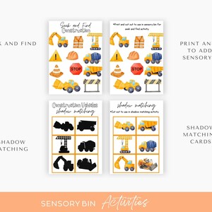 Construction Themed Bundle, Preschool Printables, Construction ...