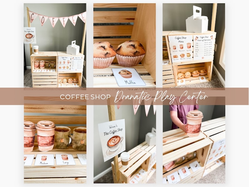 Coffee Shop Dramatic Play Center and Activities DIGITAL - Etsy