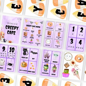 Halloween/creepy Cafe Dramatic Play Center and Sensory Bin Activities ...