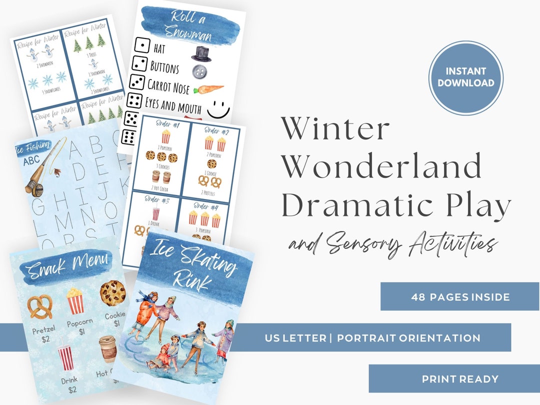 Winter Wonderland Dramatic Play Center and Sensory Activities, Ice ...