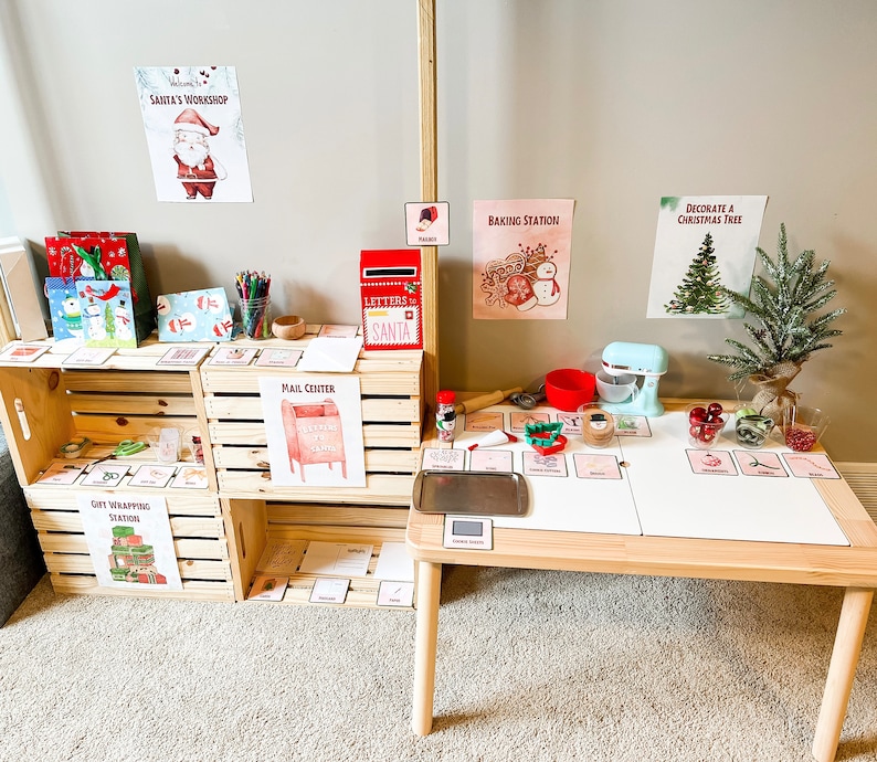 Santa's Workshop Dramatic Play Center DIGITAL DOWNLOAD - Etsy