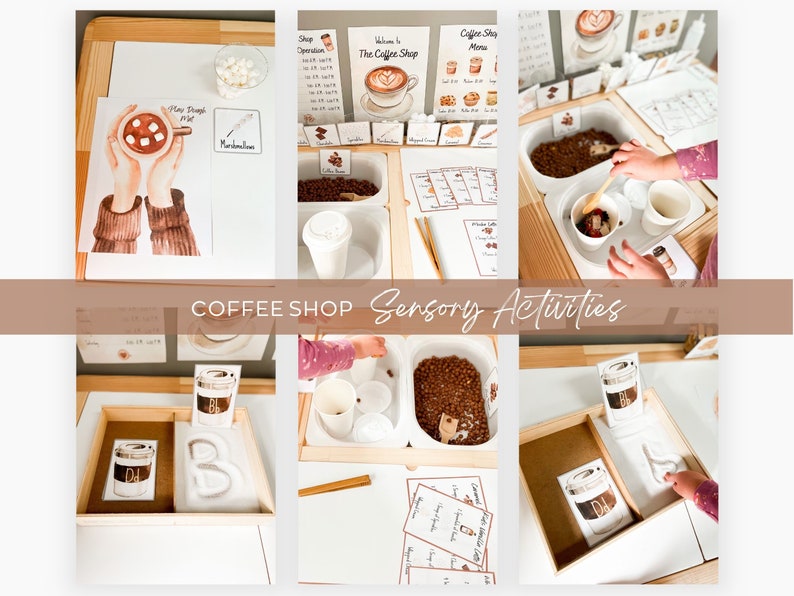 Coffee Shop Dramatic Play Center and Activities DIGITAL - Etsy