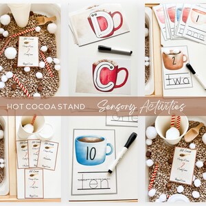 Hot Chocolate/cocoa Stand Dramatic Play Center and Sensory Activities ...