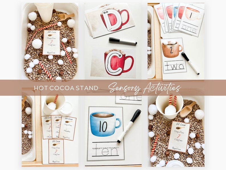 Hot Chocolate/cocoa Stand Dramatic Play Center and Sensory - Etsy