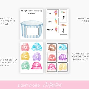 Ice Cream Shop Dramatic Play Center and Sensory Bin Activities, Pretend ...