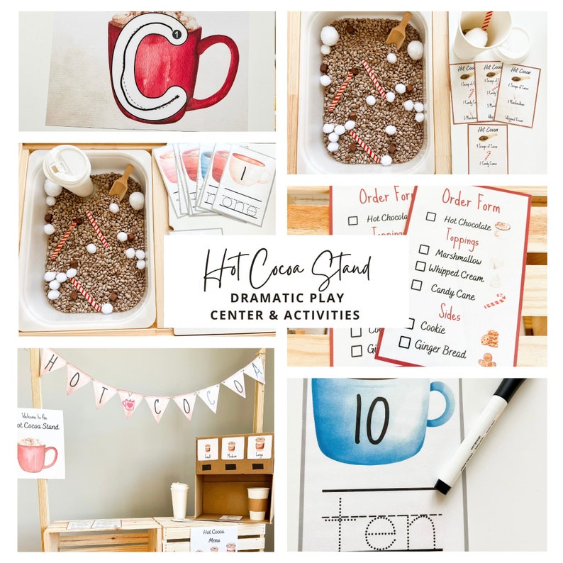 Hot Chocolate/cocoa Stand Dramatic Play Center and Sensory - Etsy