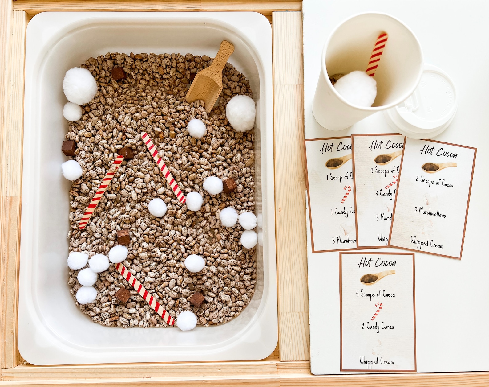 Hot Chocolate/cocoa Stand Dramatic Play Center and Sensory - Etsy