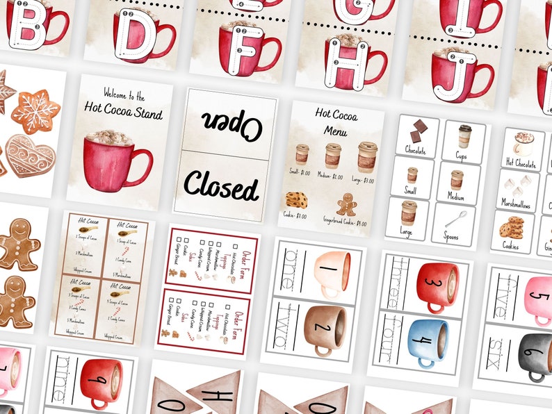 Hot Chocolate/cocoa Stand Dramatic Play Center and Sensory - Etsy