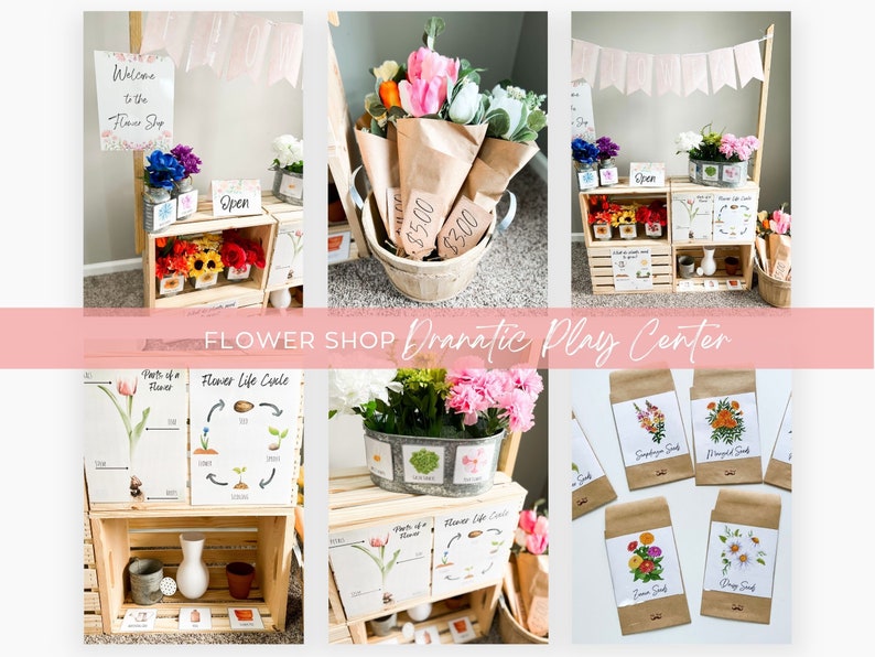 Flower Shop Dramatic Play Center Flower Market Sensory - Etsy