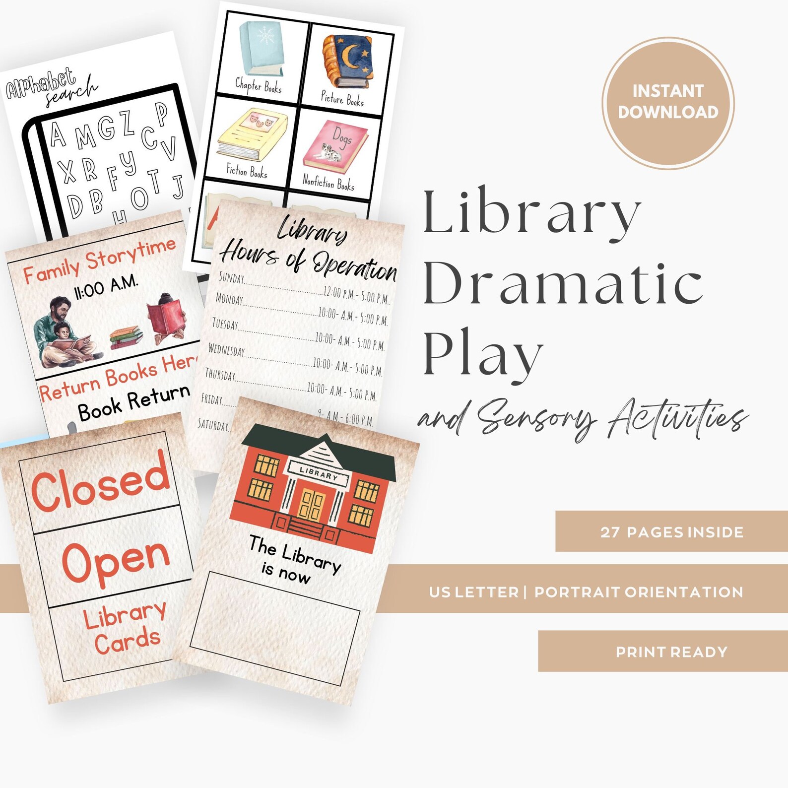 Library Dramatic Play Center, Sensory Bin, Preschool Center, Homeschool ...