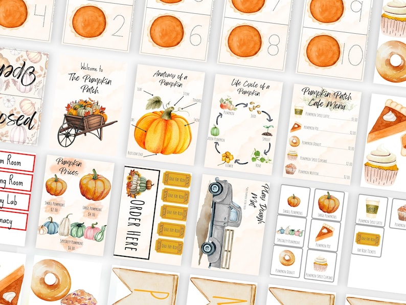 Pumpkin Patch Dramatic Play Center With Sensory Activities- INSTANT ...