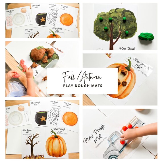Fall/autumn Play Dough and Activity Mats Digital Download - Etsy