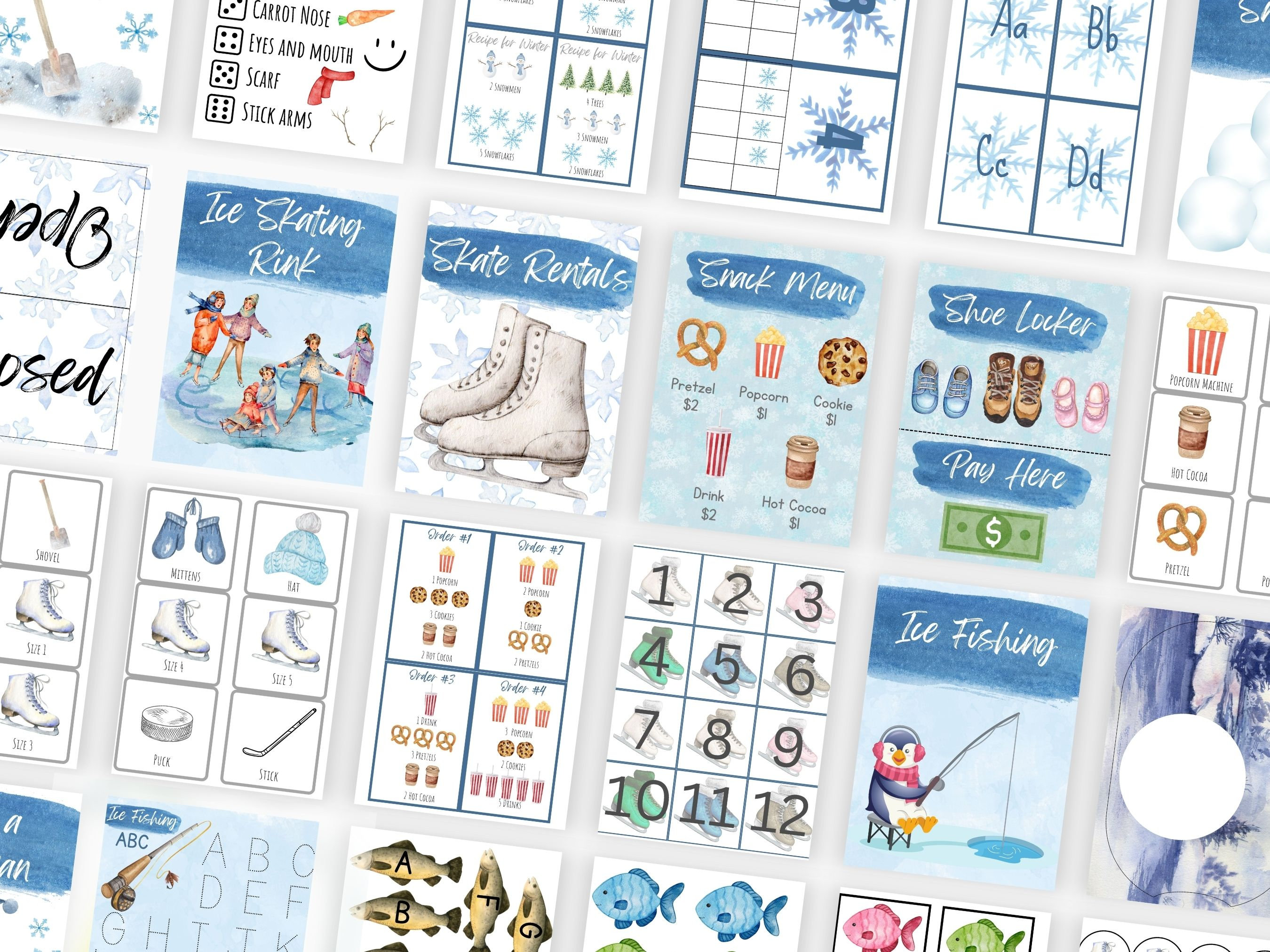 Winter Wonderland Dramatic Play Center and Sensory Activities, Ice ...