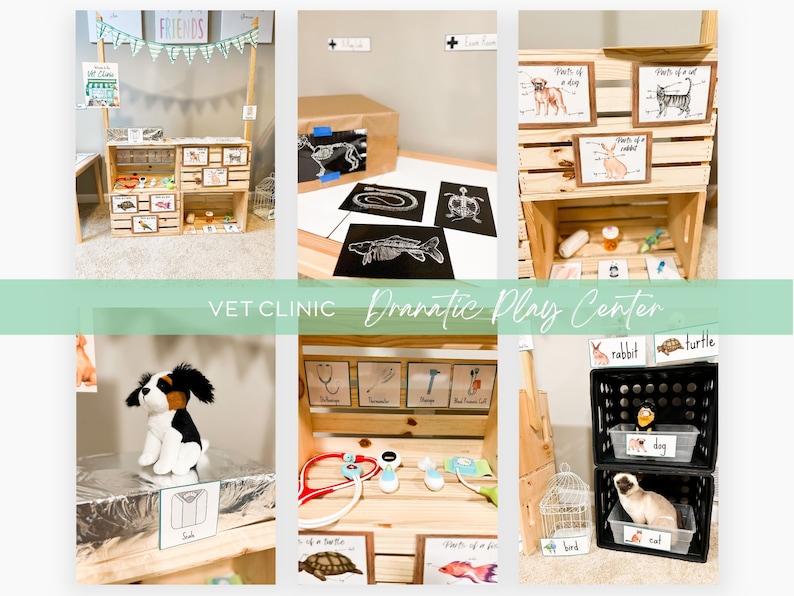 Vet Clinic/animal Hospital Dramatic Play Center and Sensory - Etsy