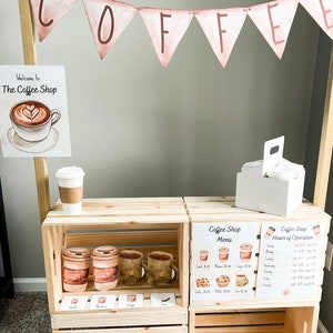 Coffee Shop Dramatic Play Center and Activities DIGITAL - Etsy UK