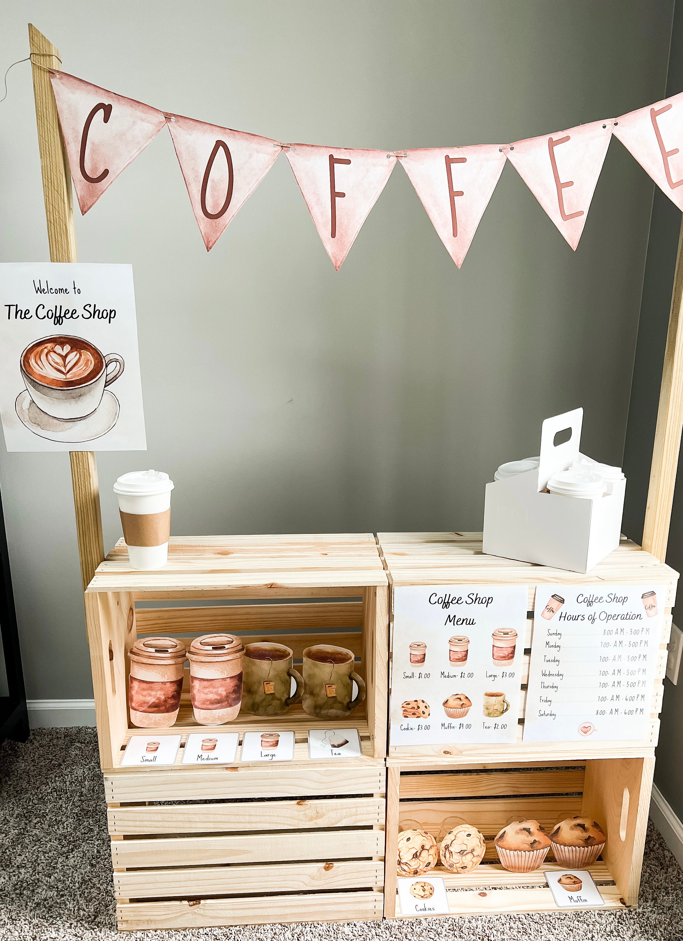 Coffee Shop Dramatic Play Center and Activities DIGITAL - Etsy UK