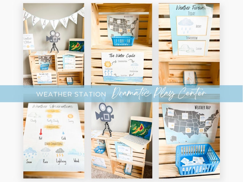 Weather Station/meteorologist Dramatic Play Center and Sensory ...