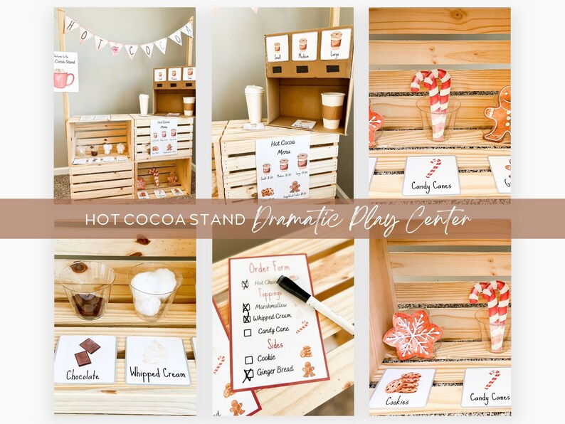 Hot Chocolate Cocoa Stand Dramatic Play Center And Sensory Etsy