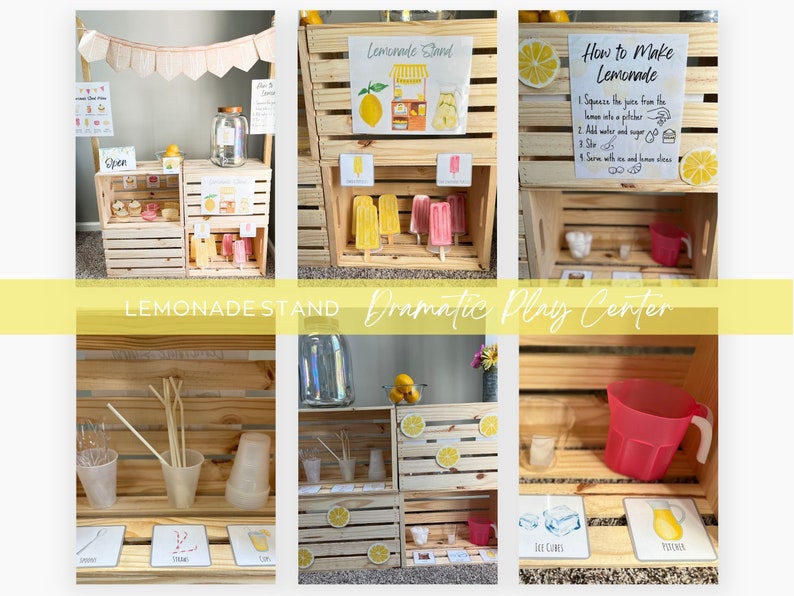 Lemonade Stand Dramatic Play Center and Sensory Activities - Etsy