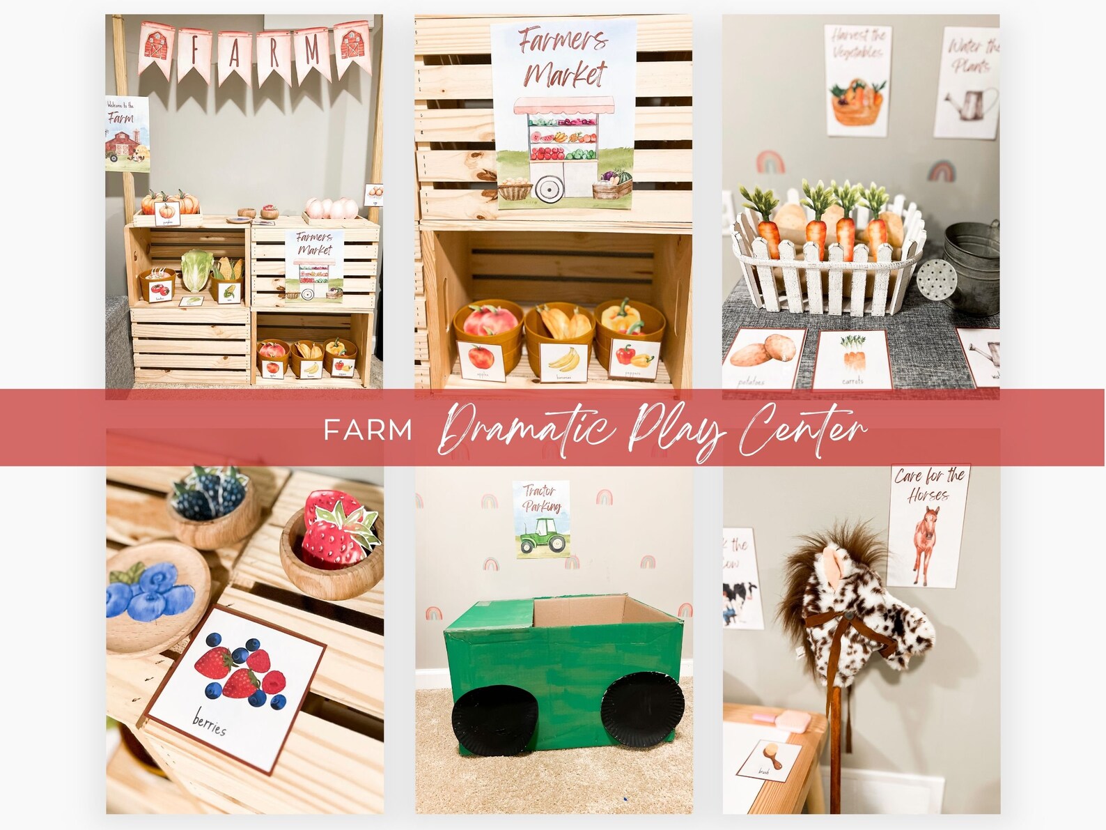 Farm/farmers Market Dramatic Play Center and Sensory Bin Activities ...