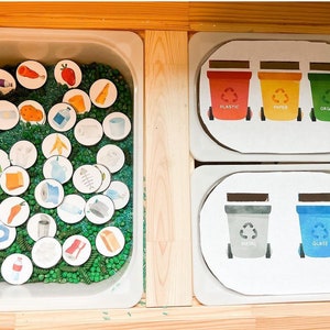 Earth Day Sensory Bin Activities, Sensory Bin Insert, Sorting Activity ...