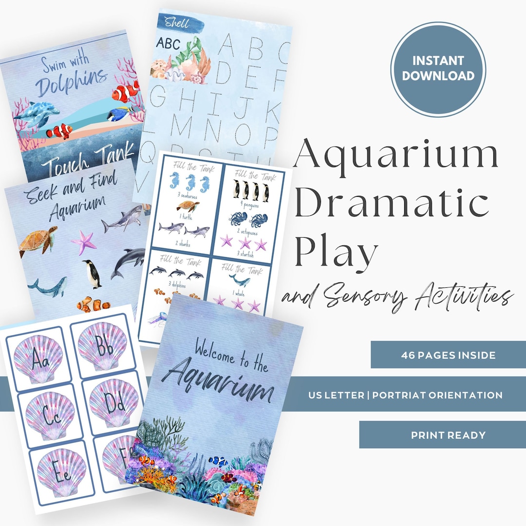 Aquarium Dramatic Play Center, Preschool Pretend Play, Homeschool ...