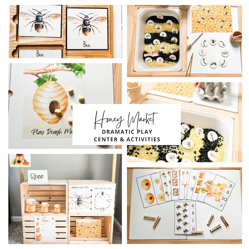 Honey Market/bee Keeper Dramatic Play Center DIGITAL DOWNLOAD - Etsy