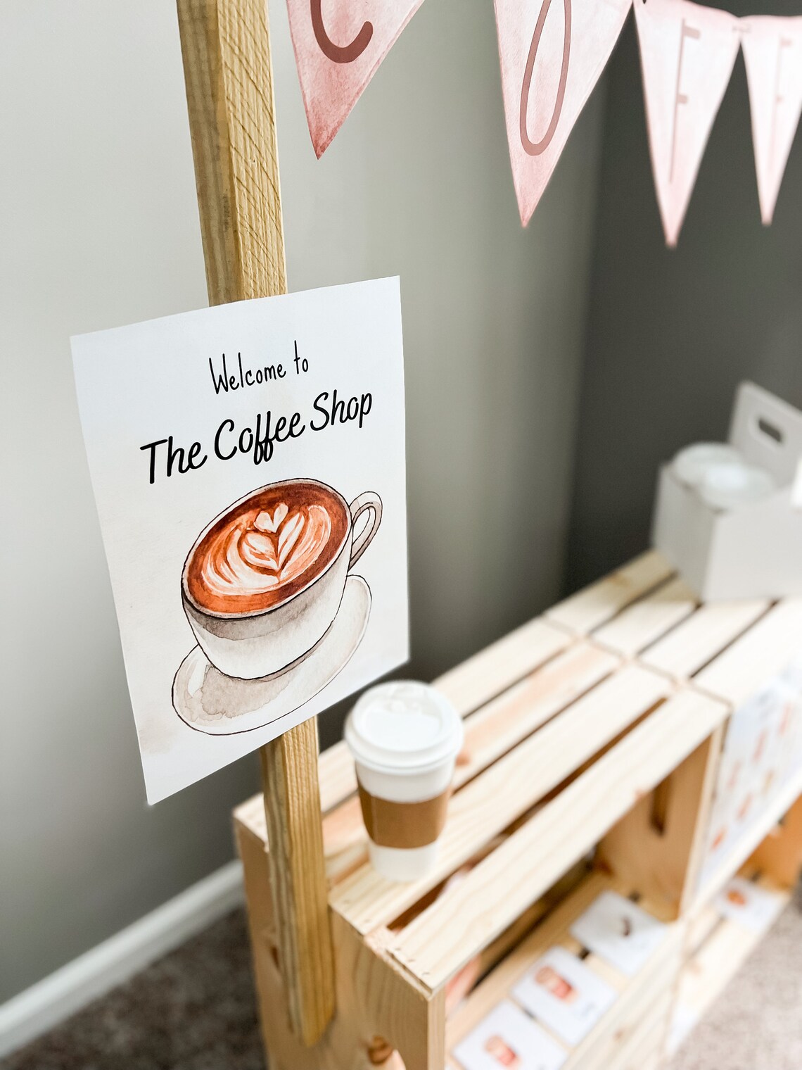 Coffee Shop Dramatic Play Center and Activities DIGITAL - Etsy