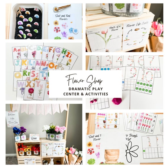 Flower Shop Dramatic Play Center Flower Market Sensory - Etsy