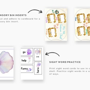 Mermaid Themed Bundle, Preschool Printable, Preschool Activities ...