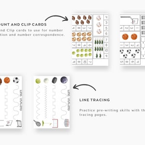 Sports Themed Learning Bundle, Preschool Printable, Preschool ...