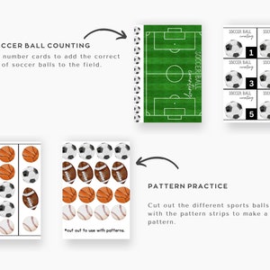 Sports Themed Learning Bundle, Preschool Printable, Preschool ...