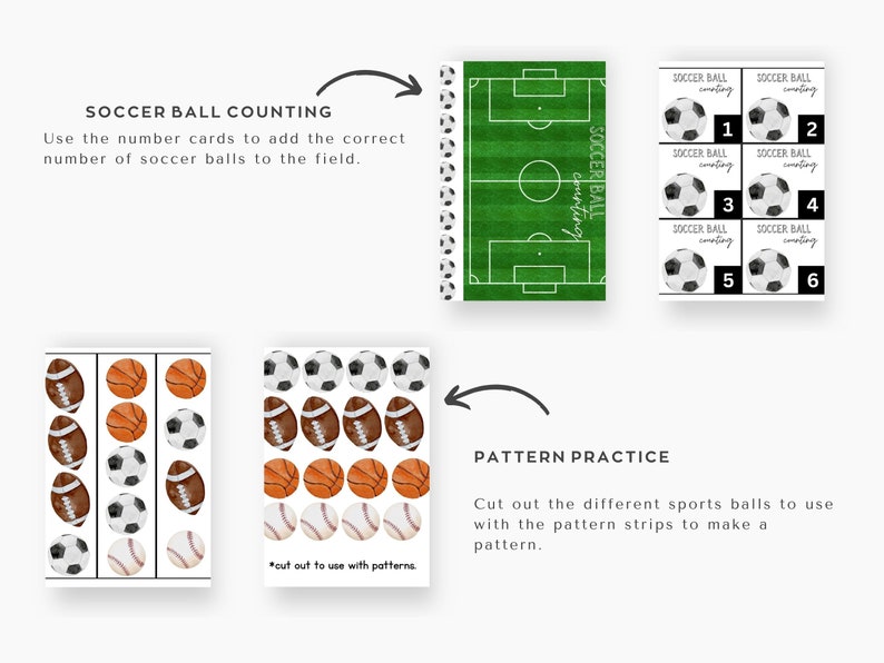 Sports Learning Printable Bundle, Preschool Activities (digital ...