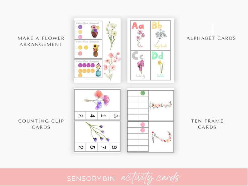 Flower Shop Dramatic Play Printables, Sensory Activities (PDF) - Etsy