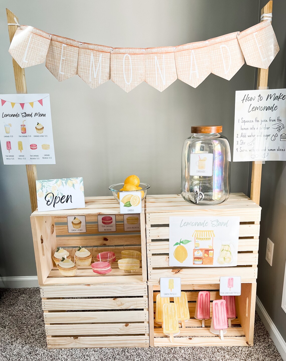 Lemonade Stand Dramatic Play Center and Sensory Activities - Etsy