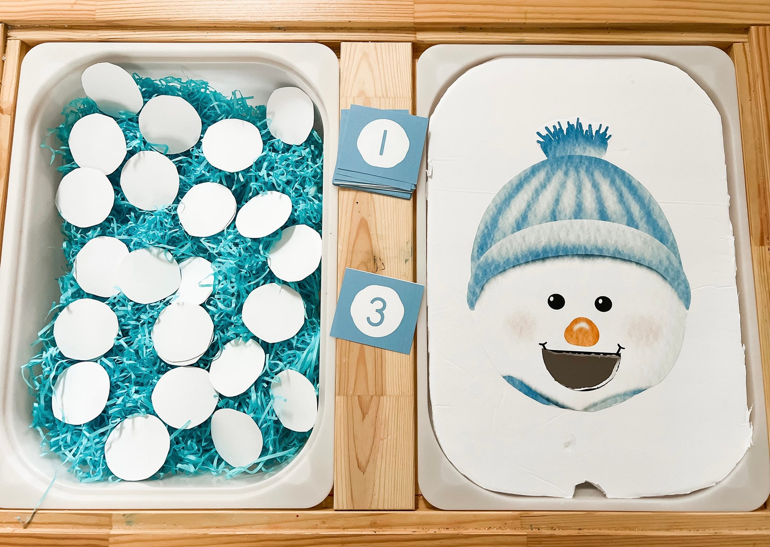 Winter Snowman Themed Preschool Activities, Sensory Bin, Preschool ...