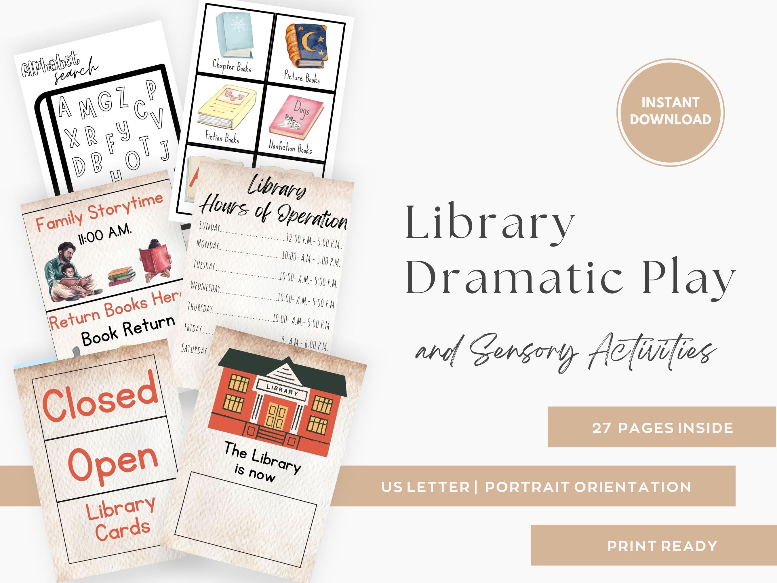 Library Dramatic Play Center, Sensory Bin, Preschool Center, Homeschool ...