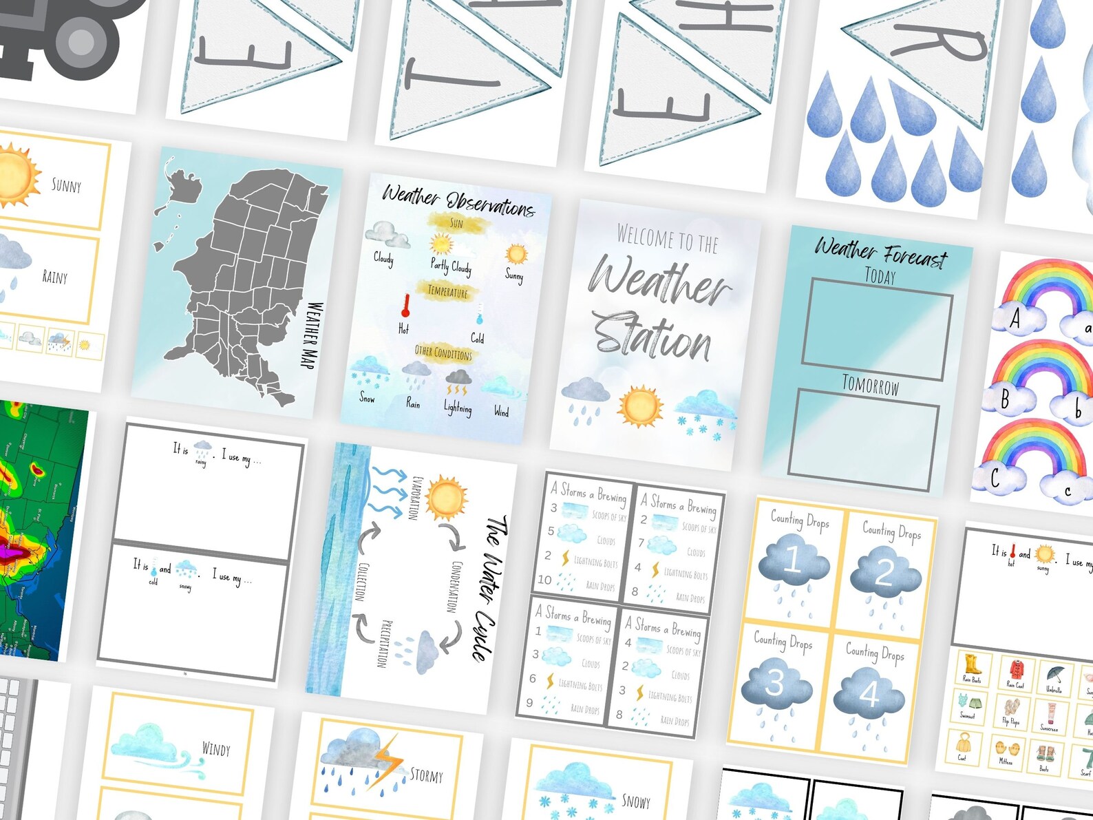 Weather Station/meteorologist Dramatic Play Center and Sensory ...