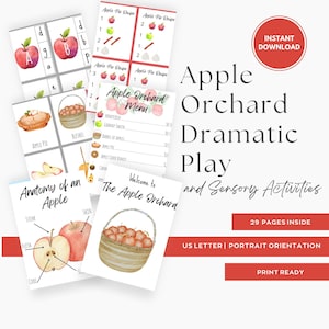 Apple Orchard Dramatic Play Center, DIGITAL DOWNLOAD - Etsy
